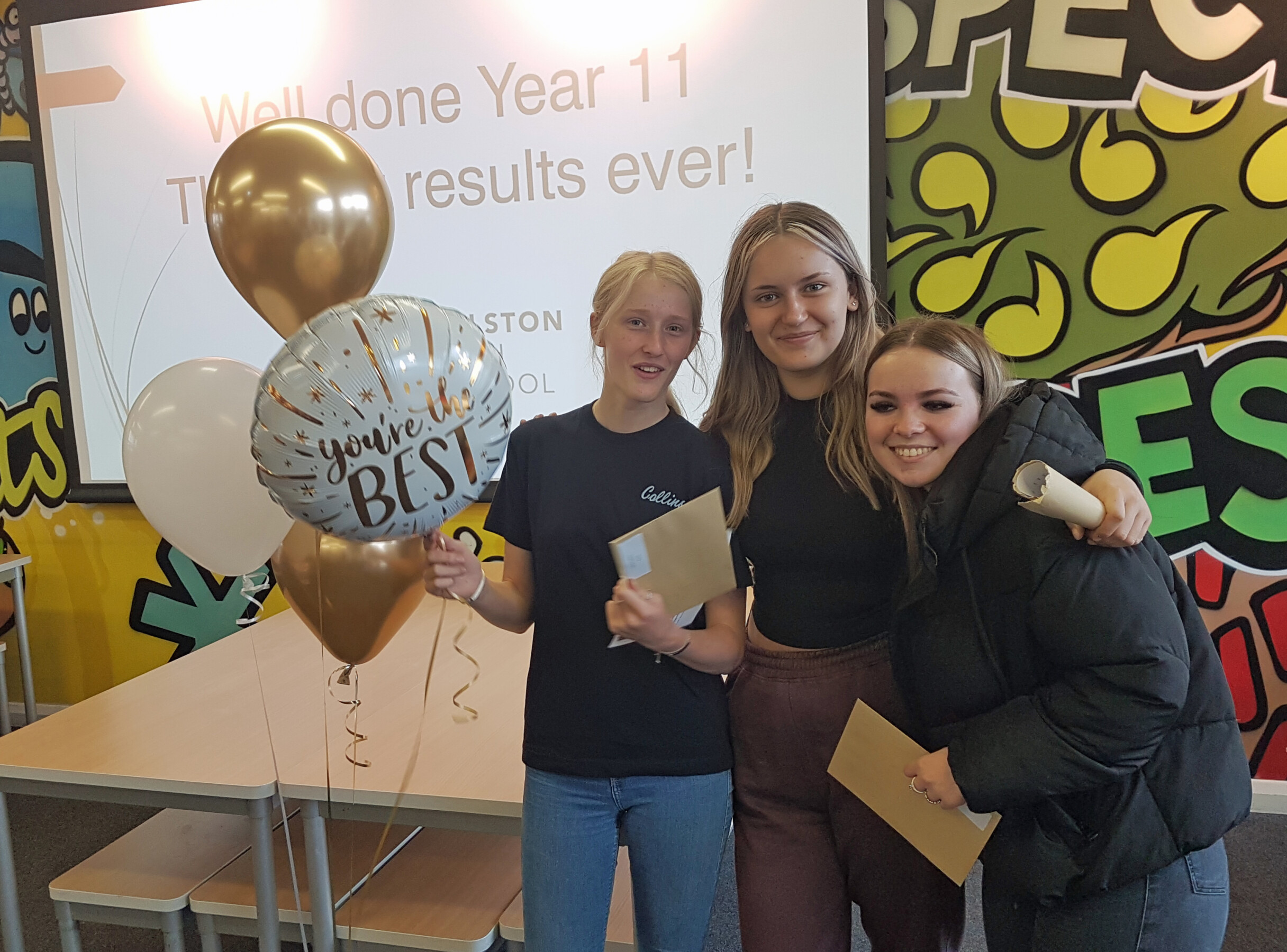 Students Celebrate Examination Success - Selston High School