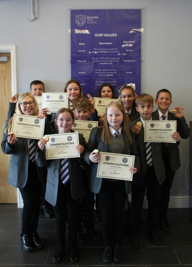 Year 7 Stars of the week - Selston High School